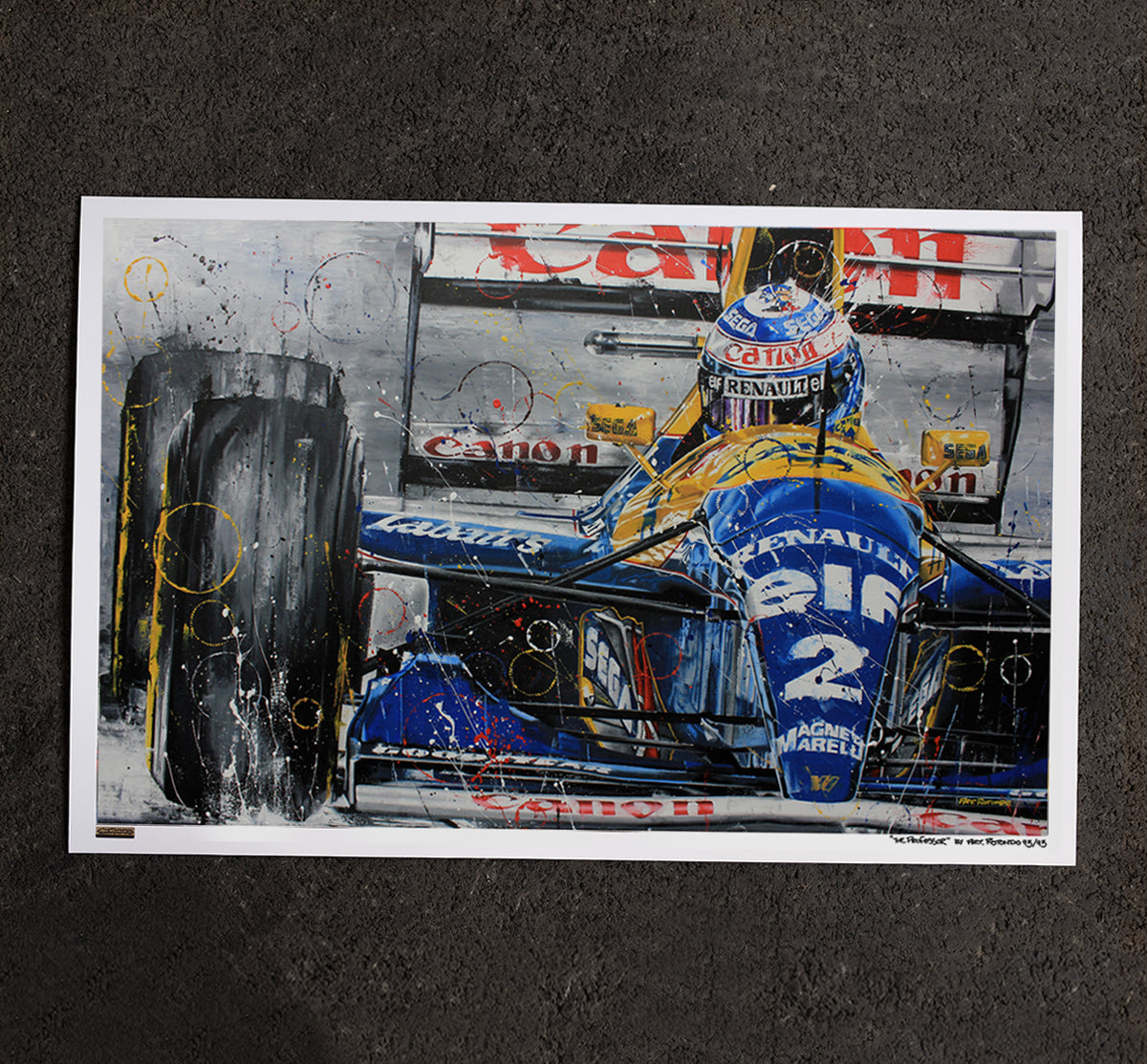 Alain Prost – “The Professor” | Art Rotondo F1 Lithograph